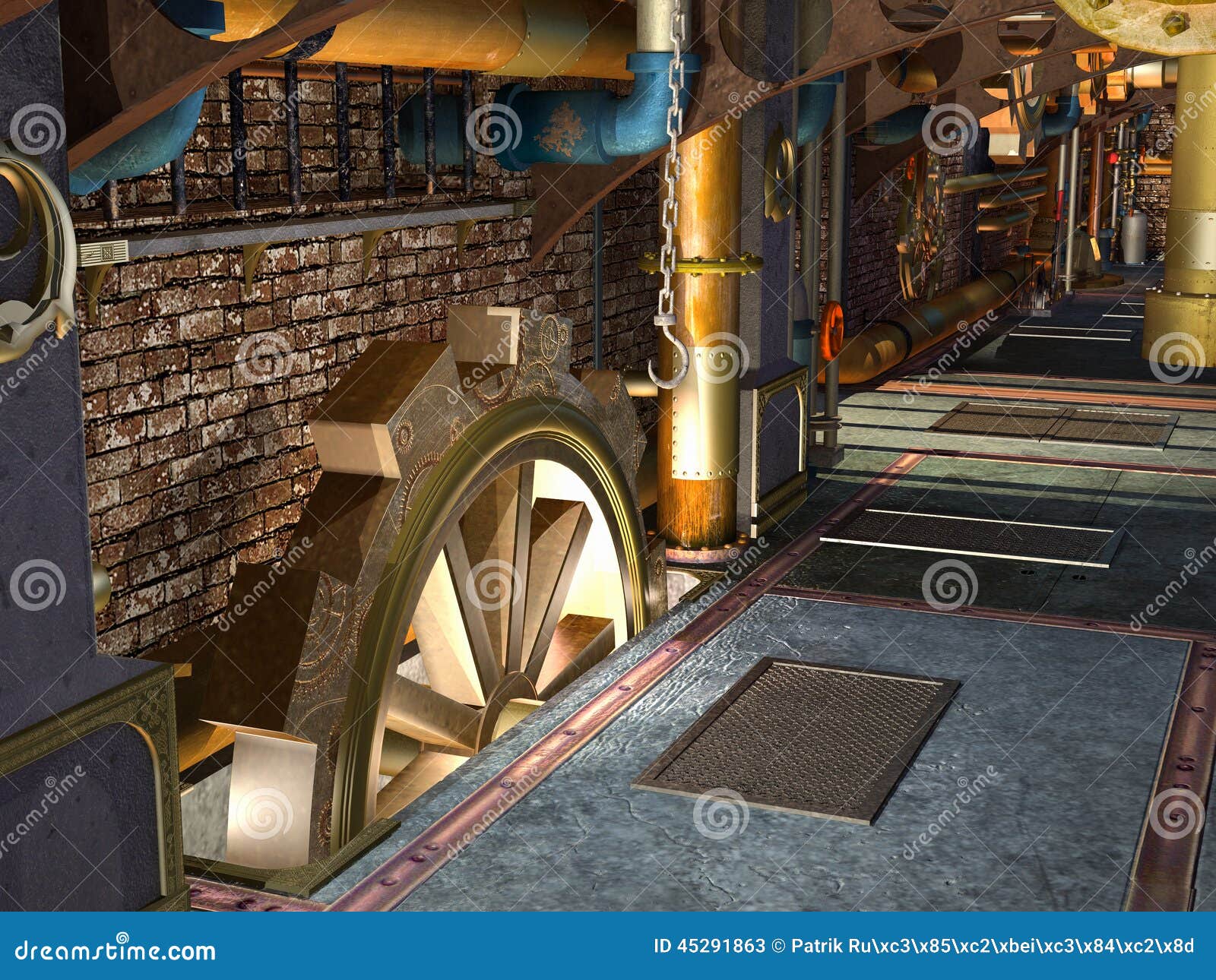 Steampunk construction stock illustration. Illustration of equipment ...