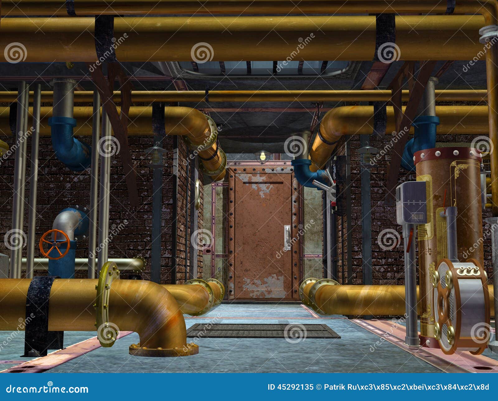 Steampunk construction stock illustration. Illustration of chemical ...