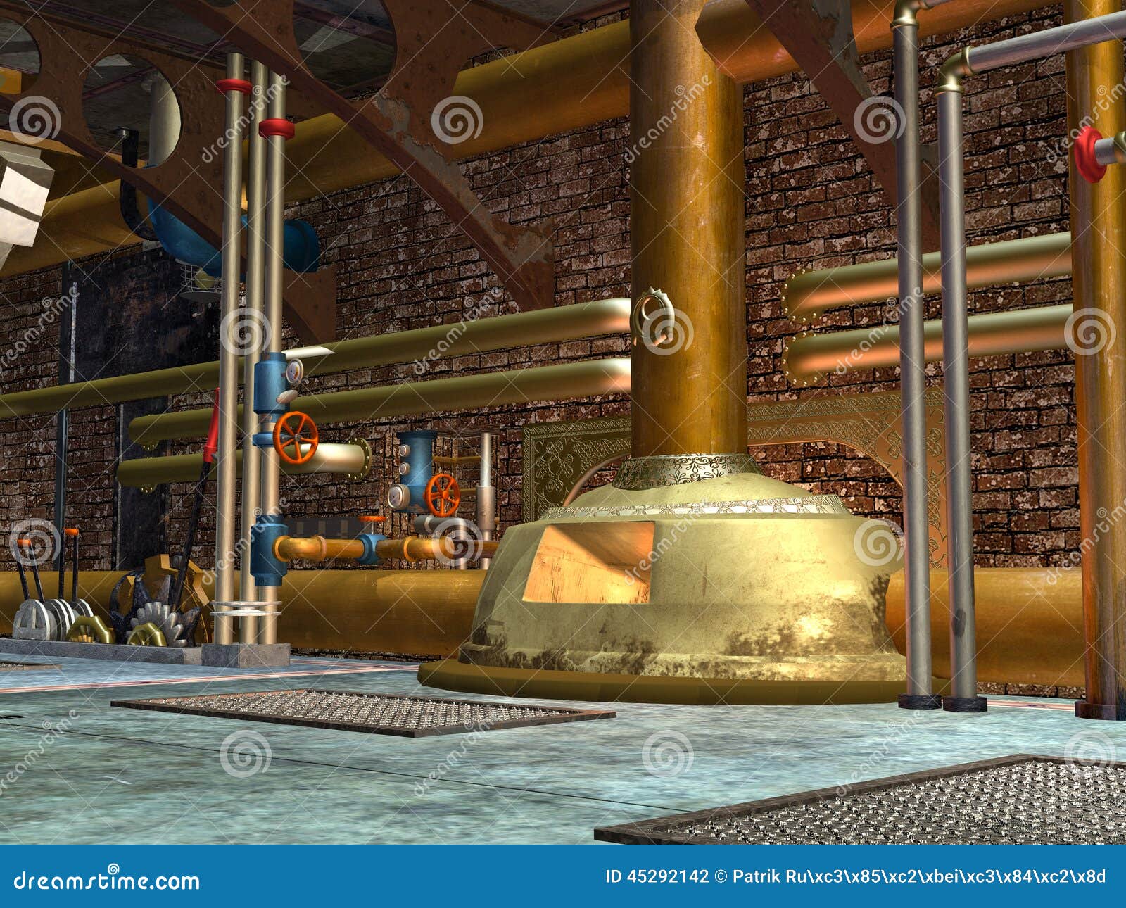 Steampunk construction stock illustration. Illustration of equipment ...