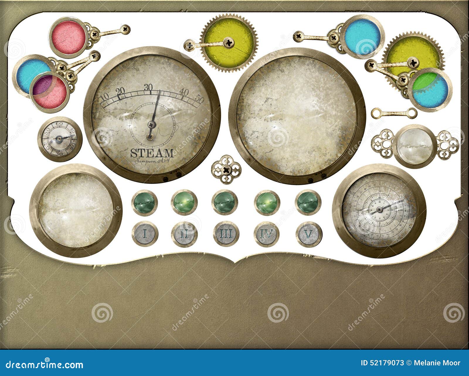 Steampunk Panel Control Board Royalty-Free Stock Photo | CartoonDealer ...