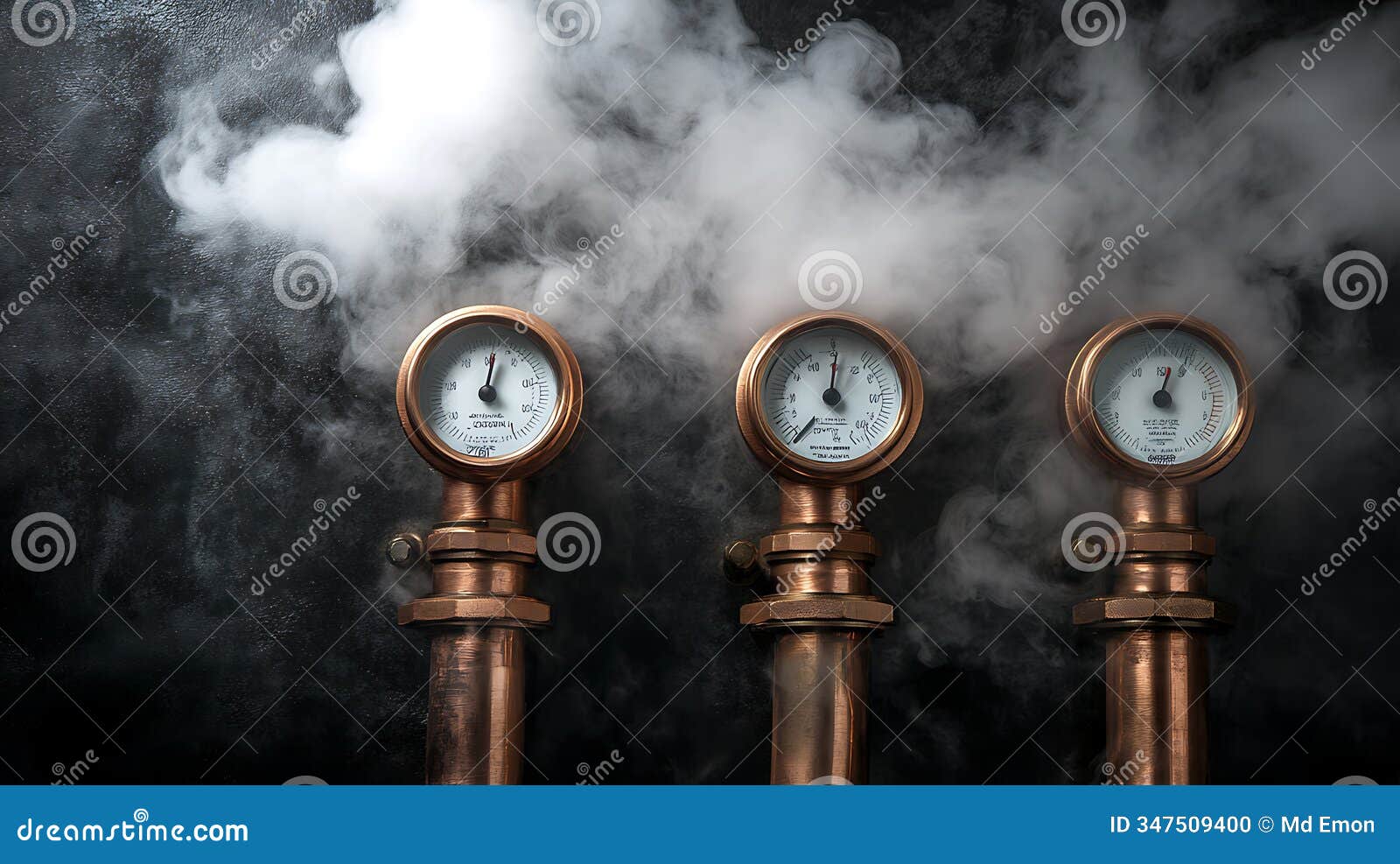 Steampunk Copper Pipe System with Steam, Gauges, and Modern Heating ...