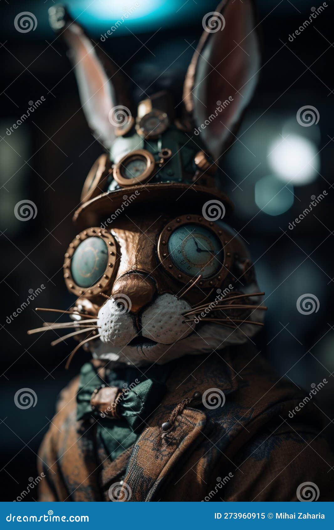 Steampunk Easter Bunny. Illustration. Generative Ai Stock Illustration ...