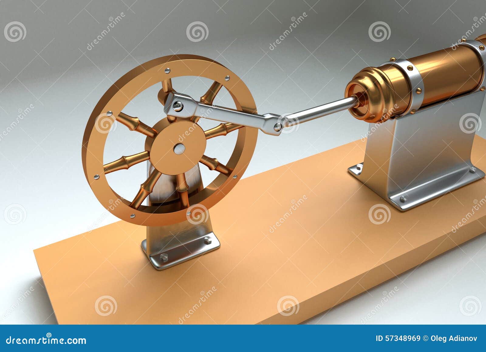 Steampunk engine stock illustration. Illustration of mechanism - 57348969