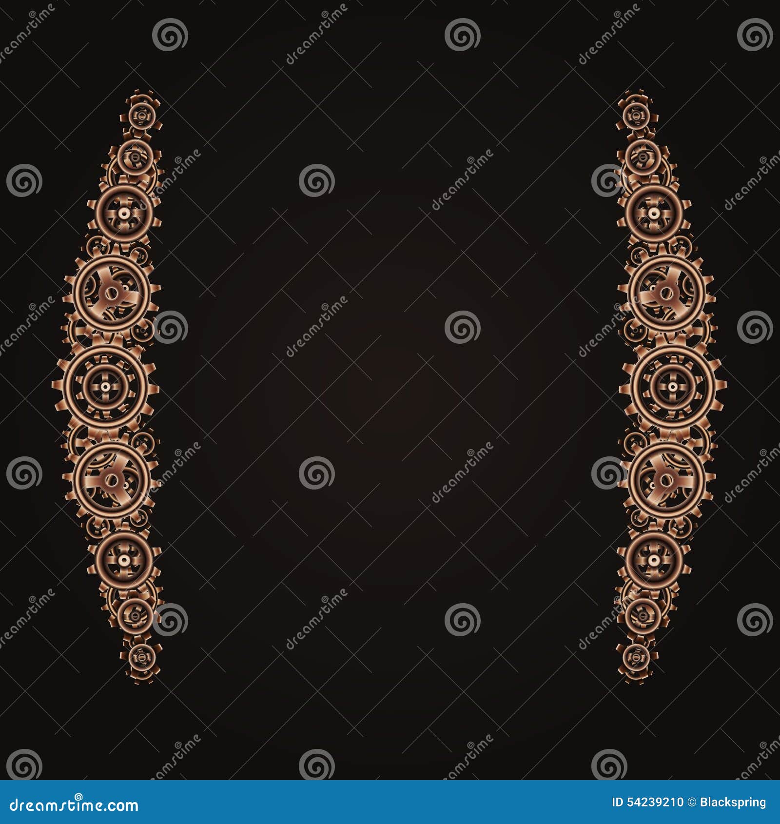 Steampunk frame template stock vector. Illustration of abstract - 54239210