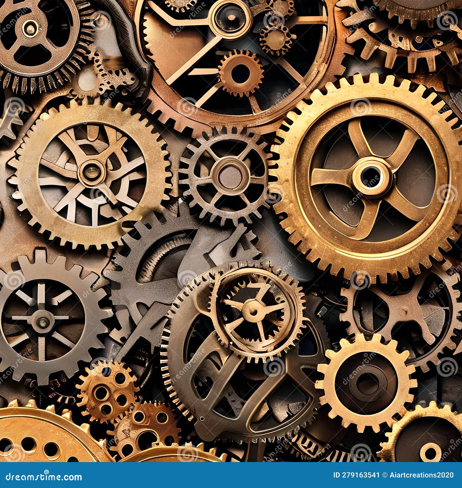 Colorful Gears Wallpaper