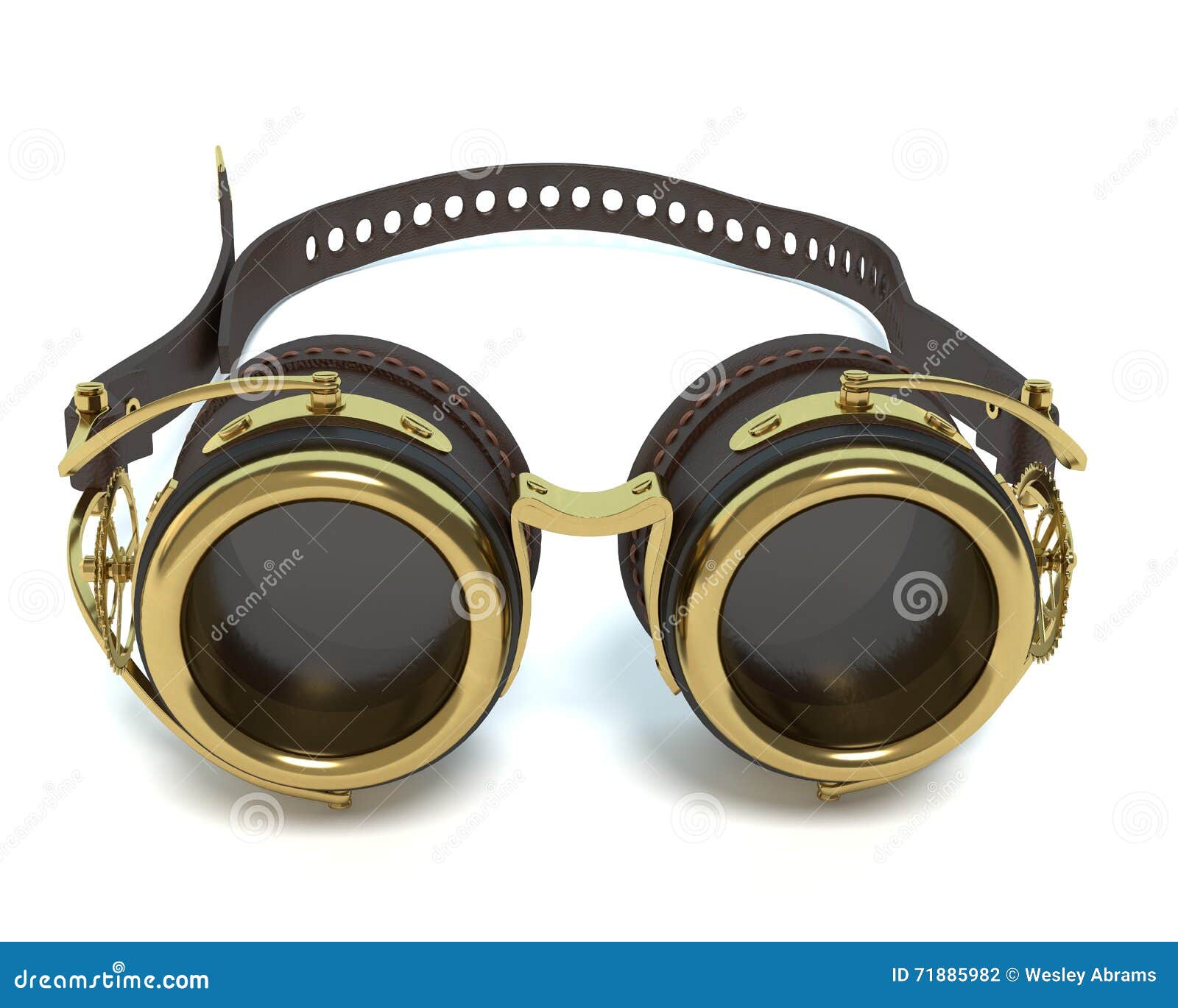 Steampunk Goggles, Antique Mechanical Device Or Mechanism Vector ...