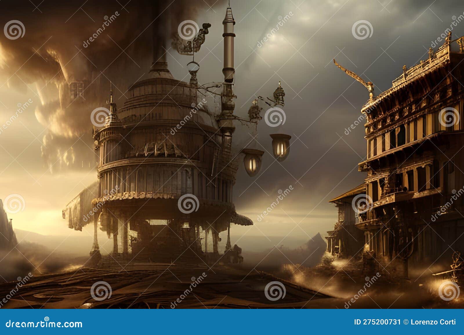 Steampunk House With Terminator Butler Robot Cyborg Serving Cookies ...