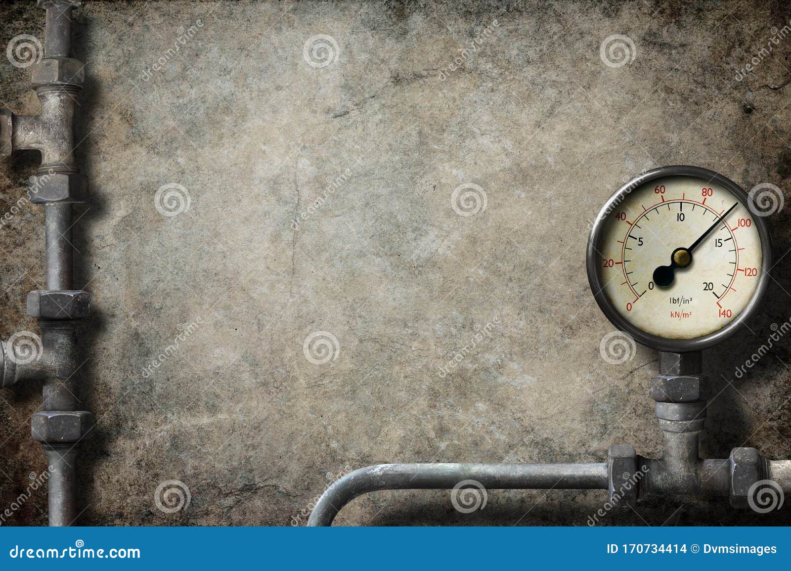 Steampunk Industrial Meter and Pipes Background Stock Photo - Image of ...
