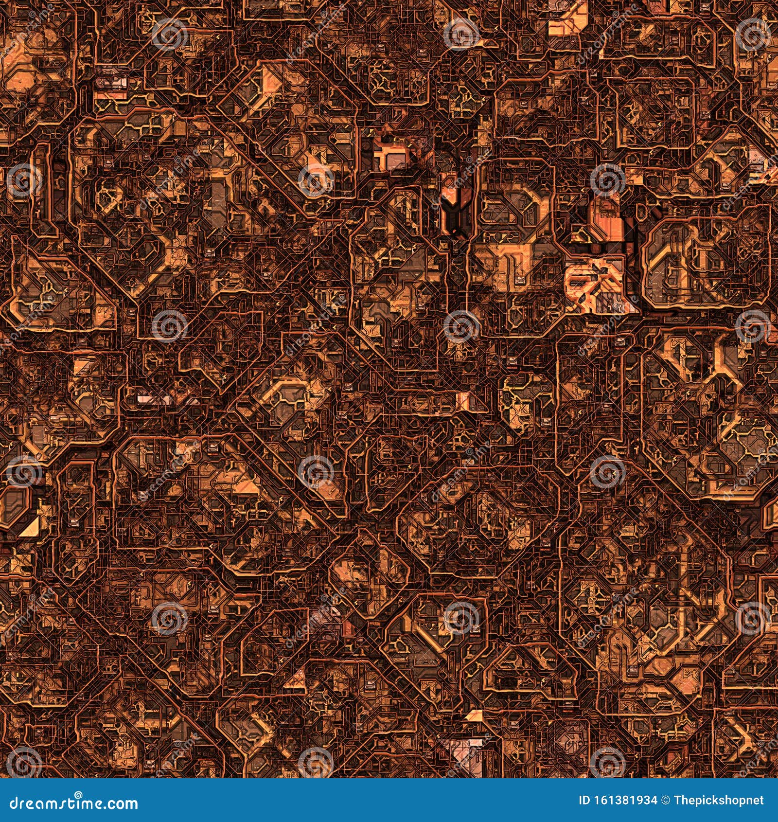 Steampunk Industrial 001 Seamless Texture Stock Illustration ...