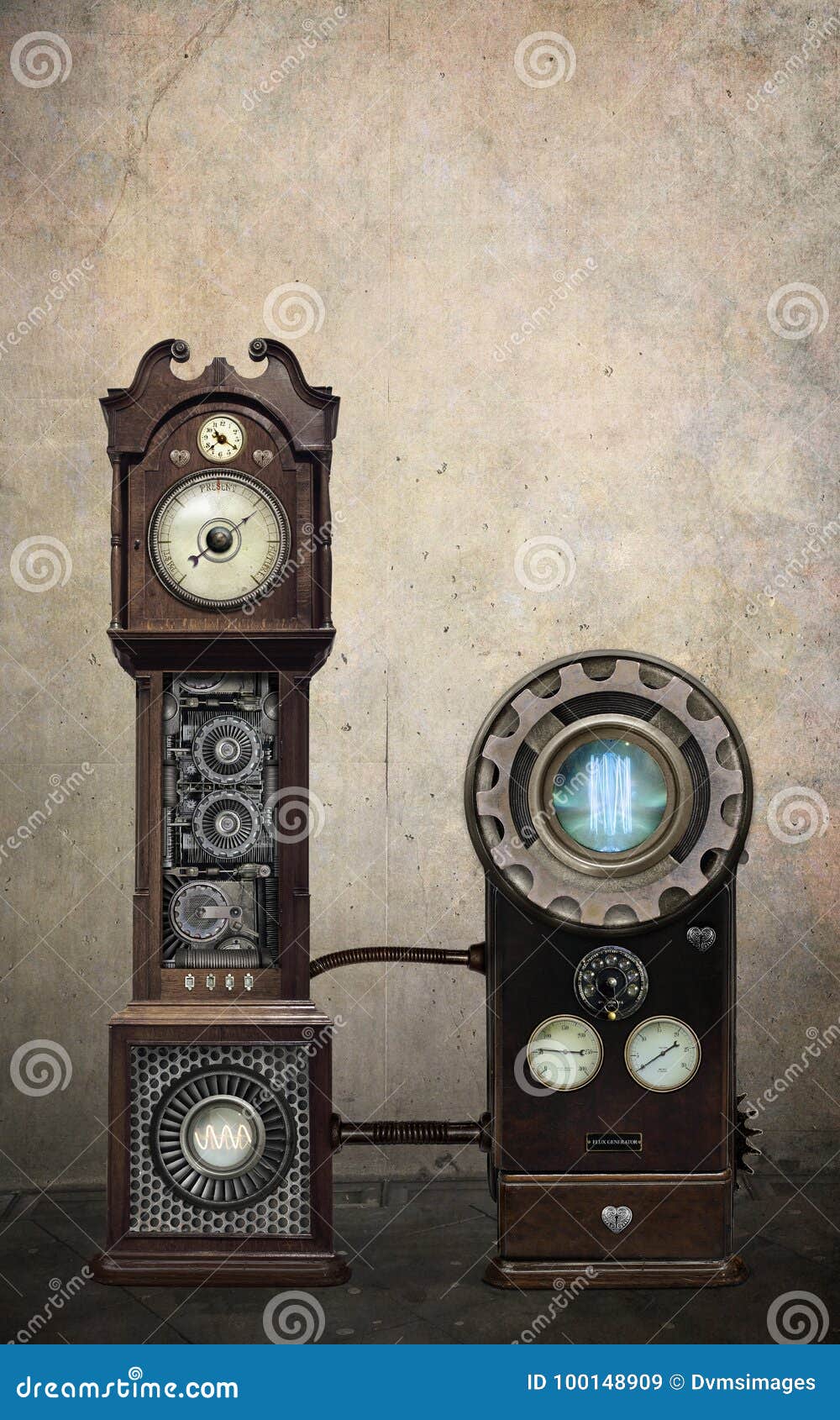 Steampunk Time Machine stock image. Image of strange - 100148909