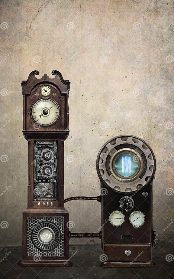 Steampunk Time Machine stock image. Image of strange - 100148909
