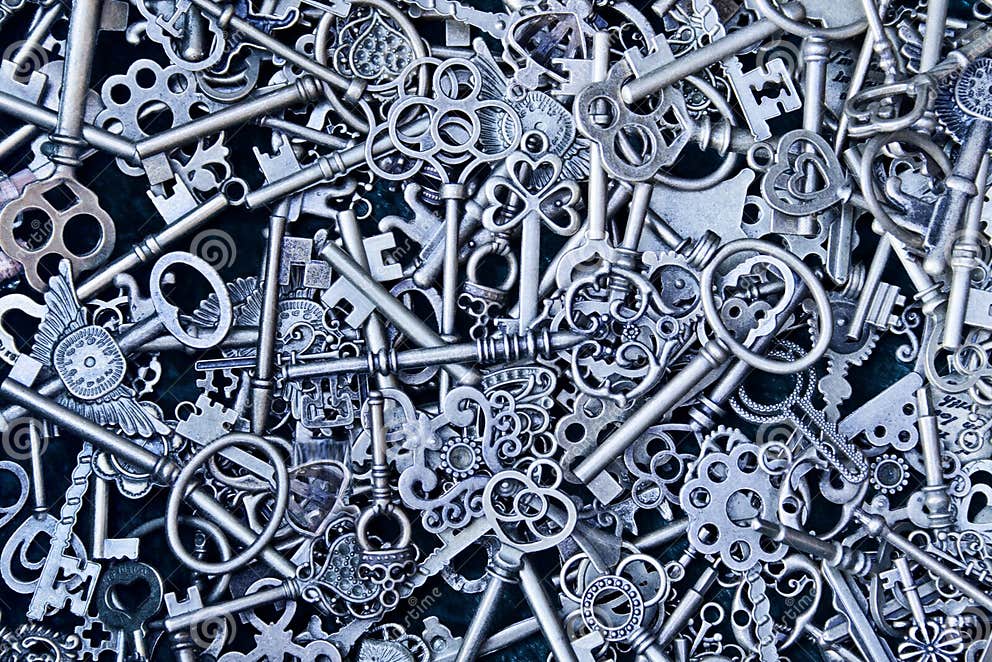 Steampunk keys stock image. Image of keys, grey, metal - 26346971