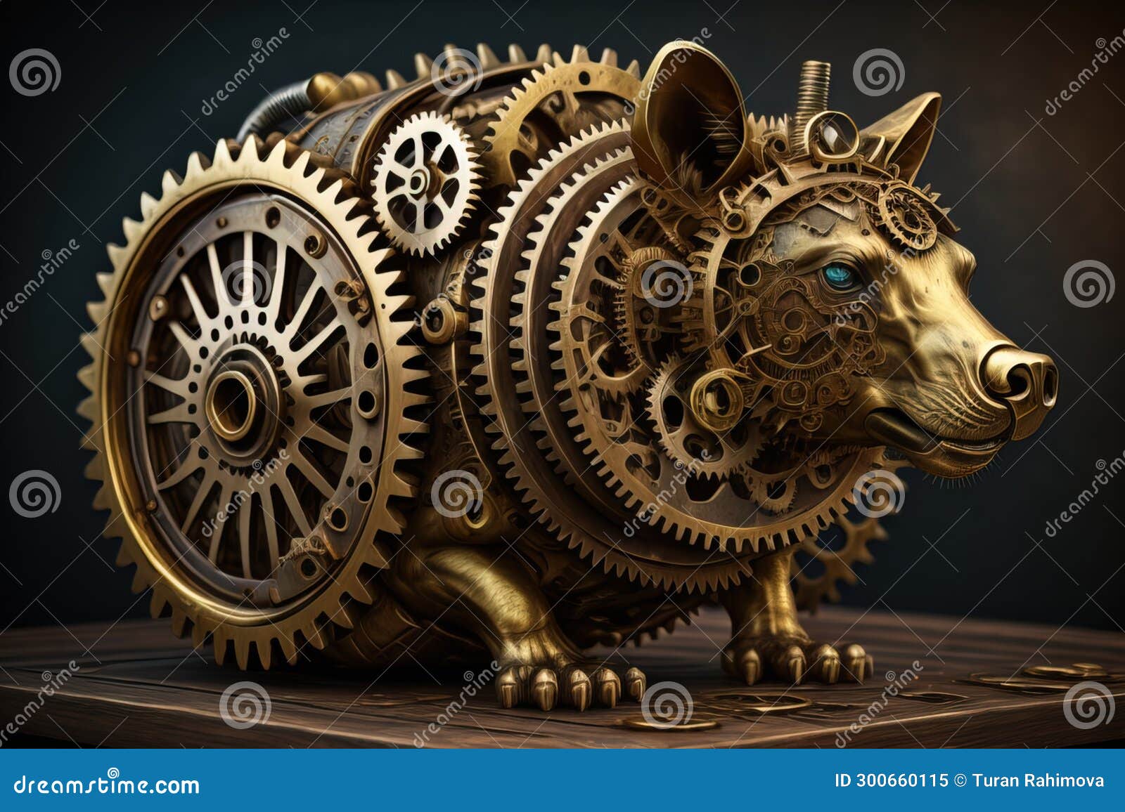 Steampunk Mechanism with Gears and Cogwheels. Ai Generative Stock Image ... Steampunk Mechanism with Gears and Cogwheels. Ai Generative Stock Image ...