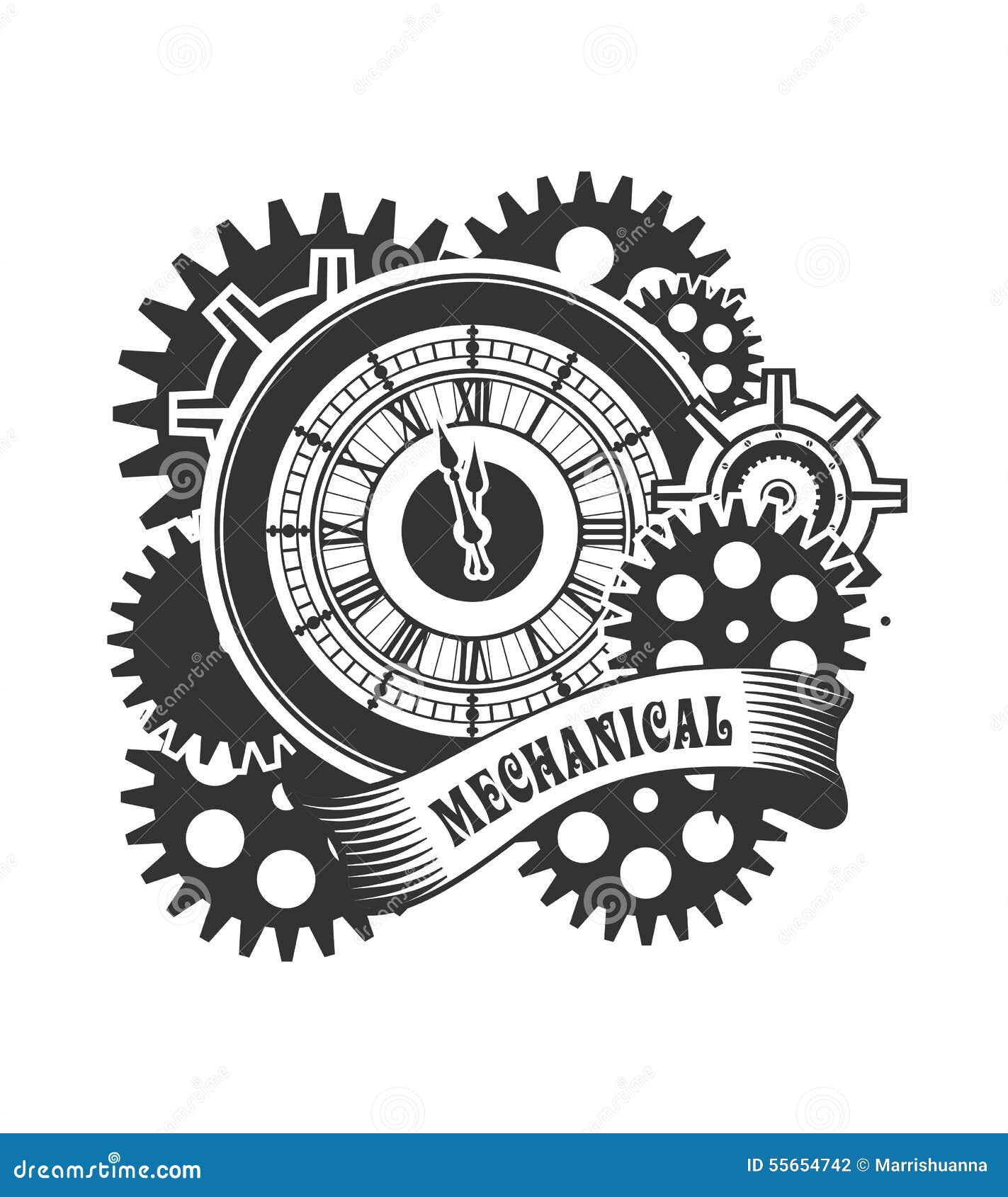 Mechanical Clock Diagram