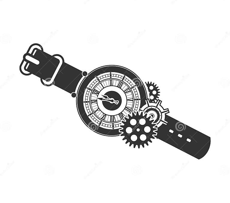 Steampunk mechanism stock vector. Illustration of engineering - 55655053