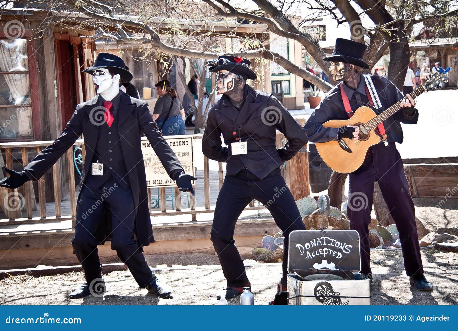 Steampunk music group editorial stock photo. Image of cosplayer - 20119233