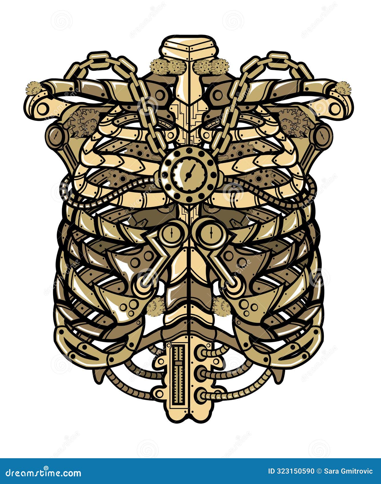 Set Of Ribcage Cartoon Icon Design Template With Various Models. Vector ...