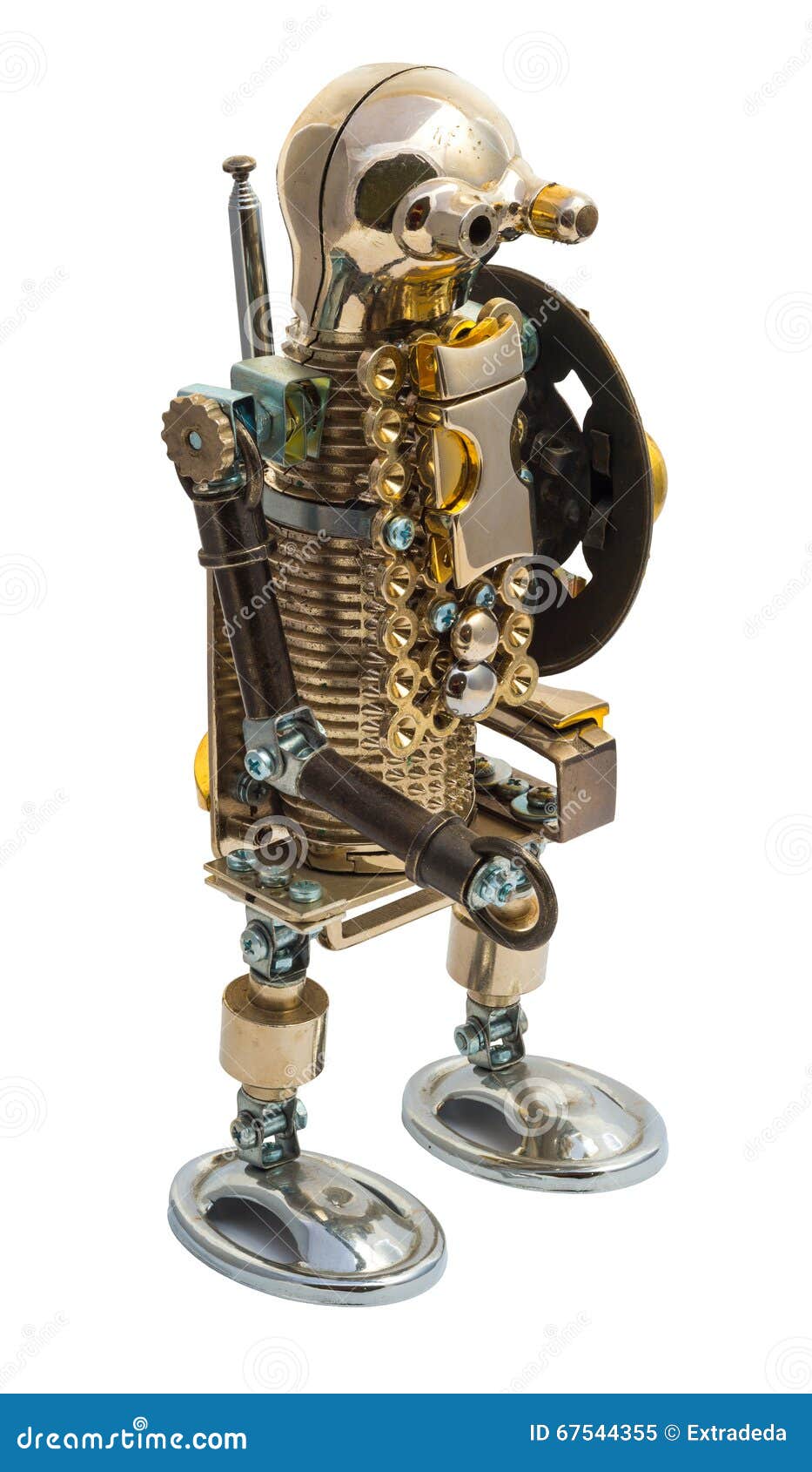 Steampunk robot. stock image. Image of body, machinery - 67544355