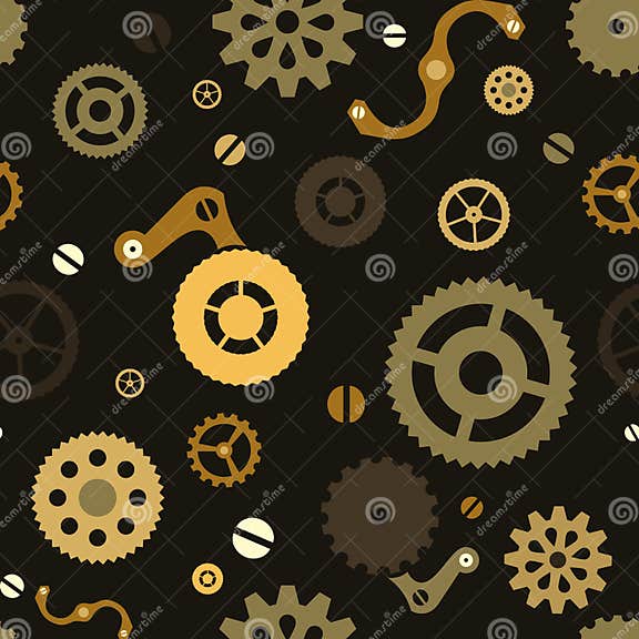 Steampunk seamless stock vector. Illustration of creative - 23576173