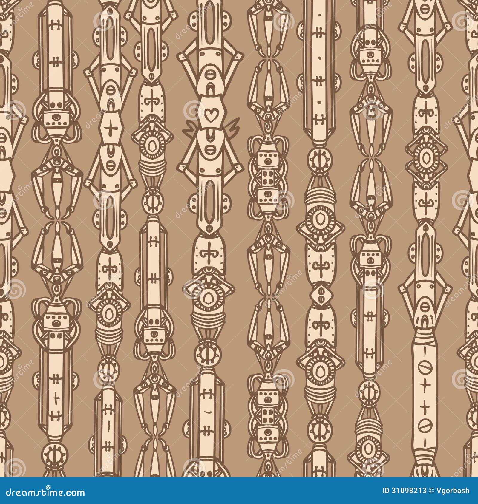 Steampunk seamless pattern stock illustration. Illustration of notch ...