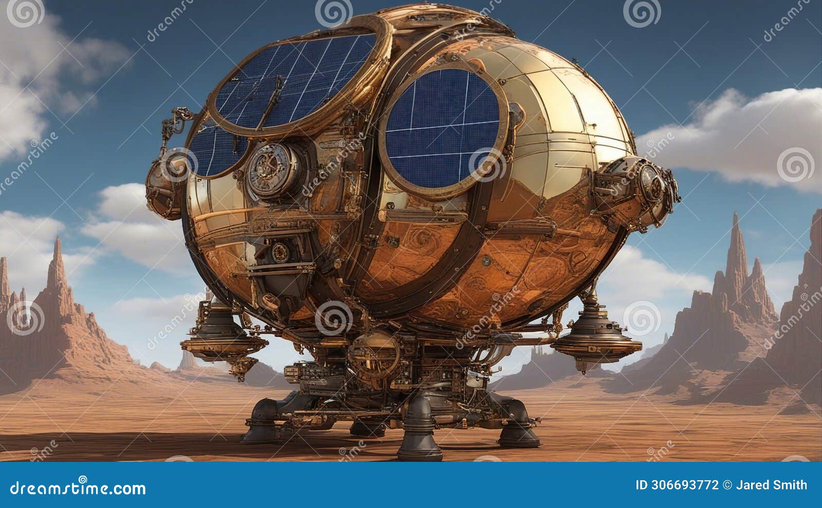 A Steampunk Space Nebula Panorama, Equirectangular Projection ...