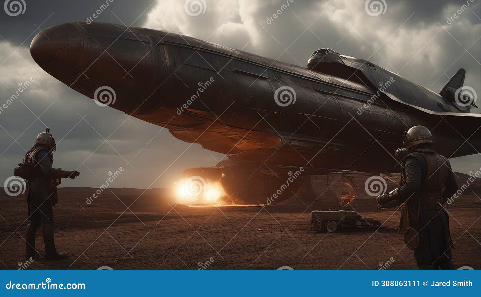 Steampunk Space Shuttle Launching from a Secret Underground Base on an ...