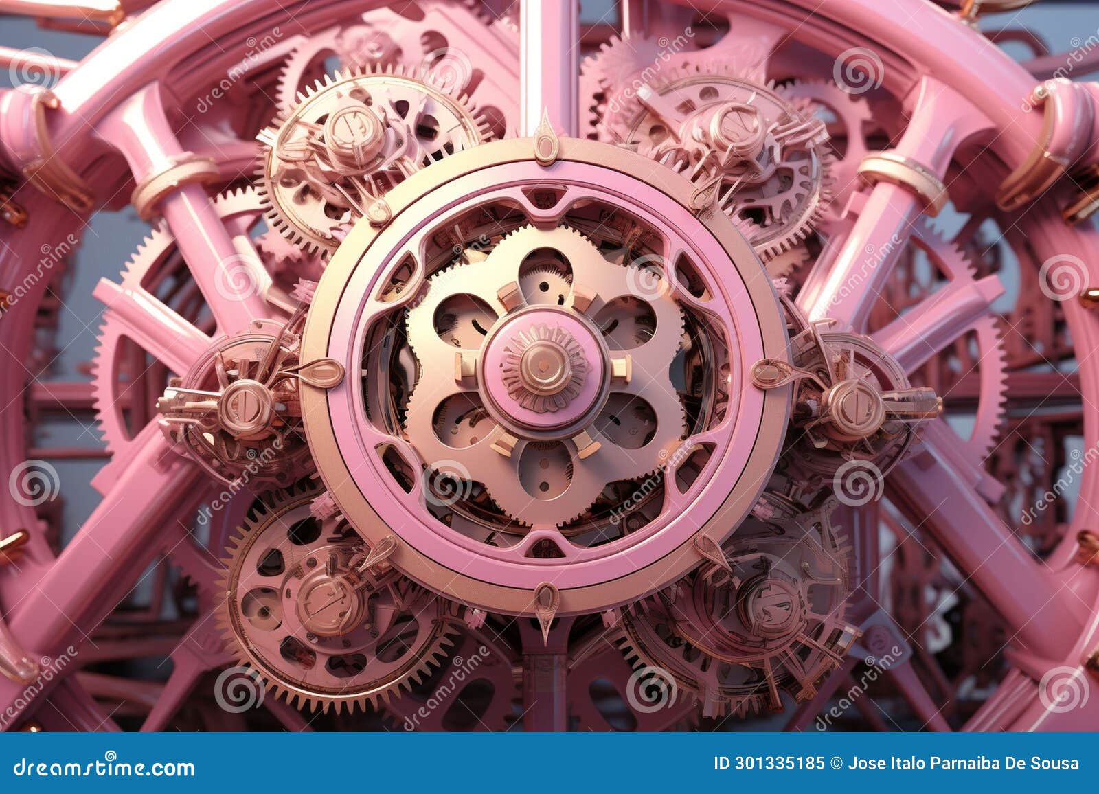 Steampunk Strength Gears And Mechanisms Stock Image | CartoonDealer.com ...