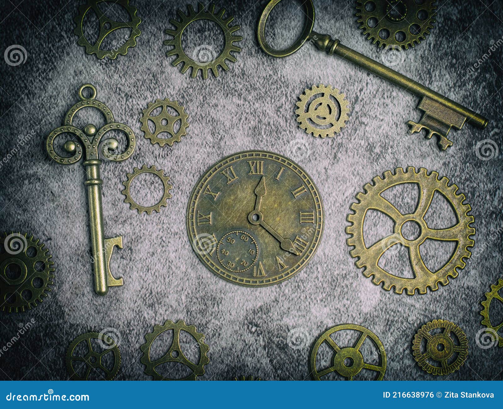 Steampunk Cogs And Gears Background Stock Image | CartoonDealer.com ...