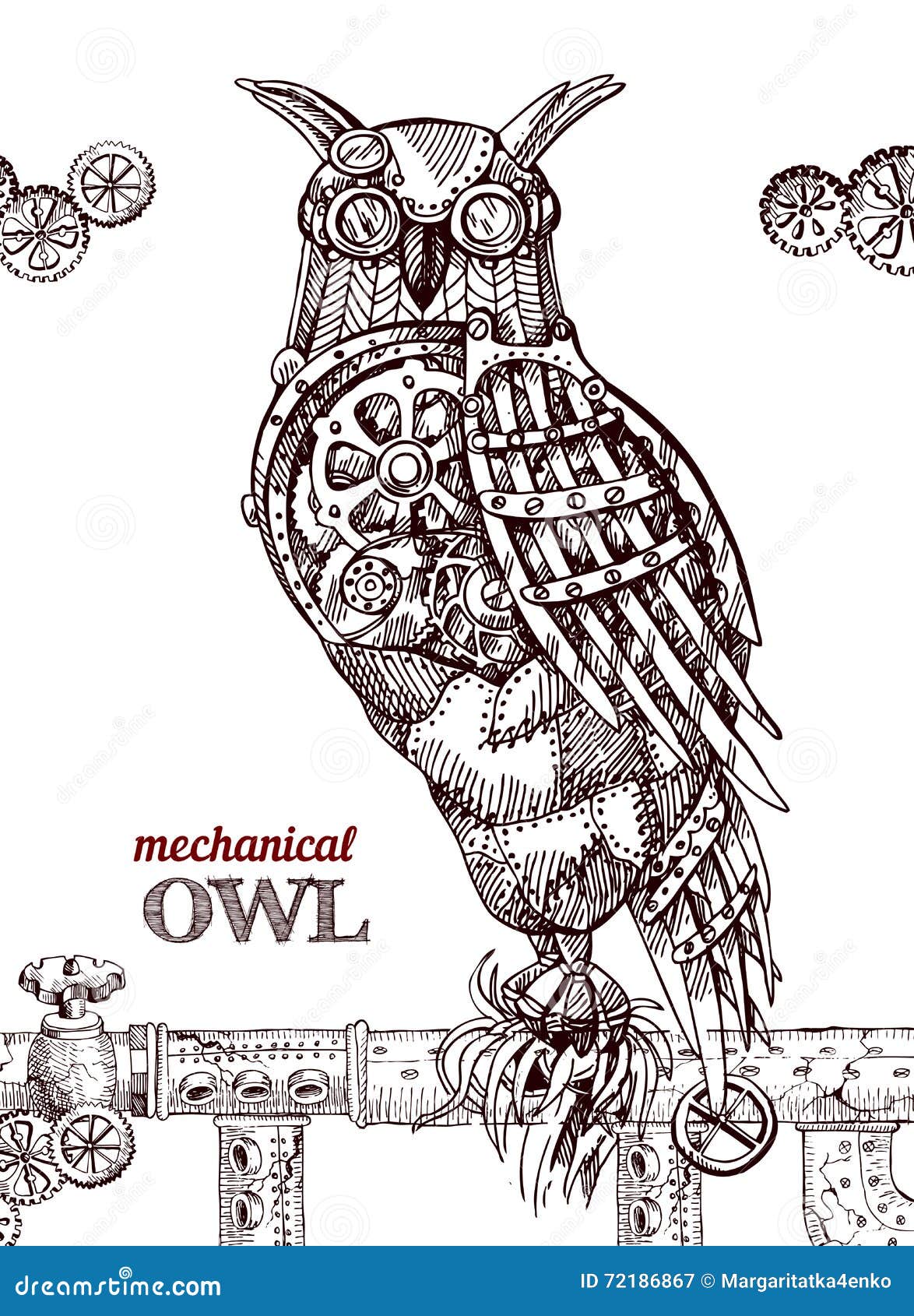 The Animal Steampunk Of Koala Esport Logo Design Vector Illustration ...