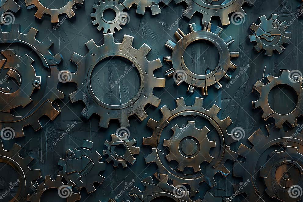 Steampunk Symbol of Success Featuring an Intricate Gear Shape. Stock ...