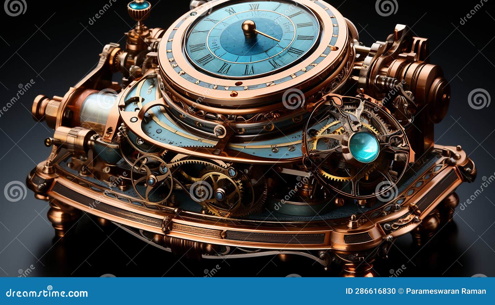 Steampunk time machine stock illustration. Illustration of steampunk ...