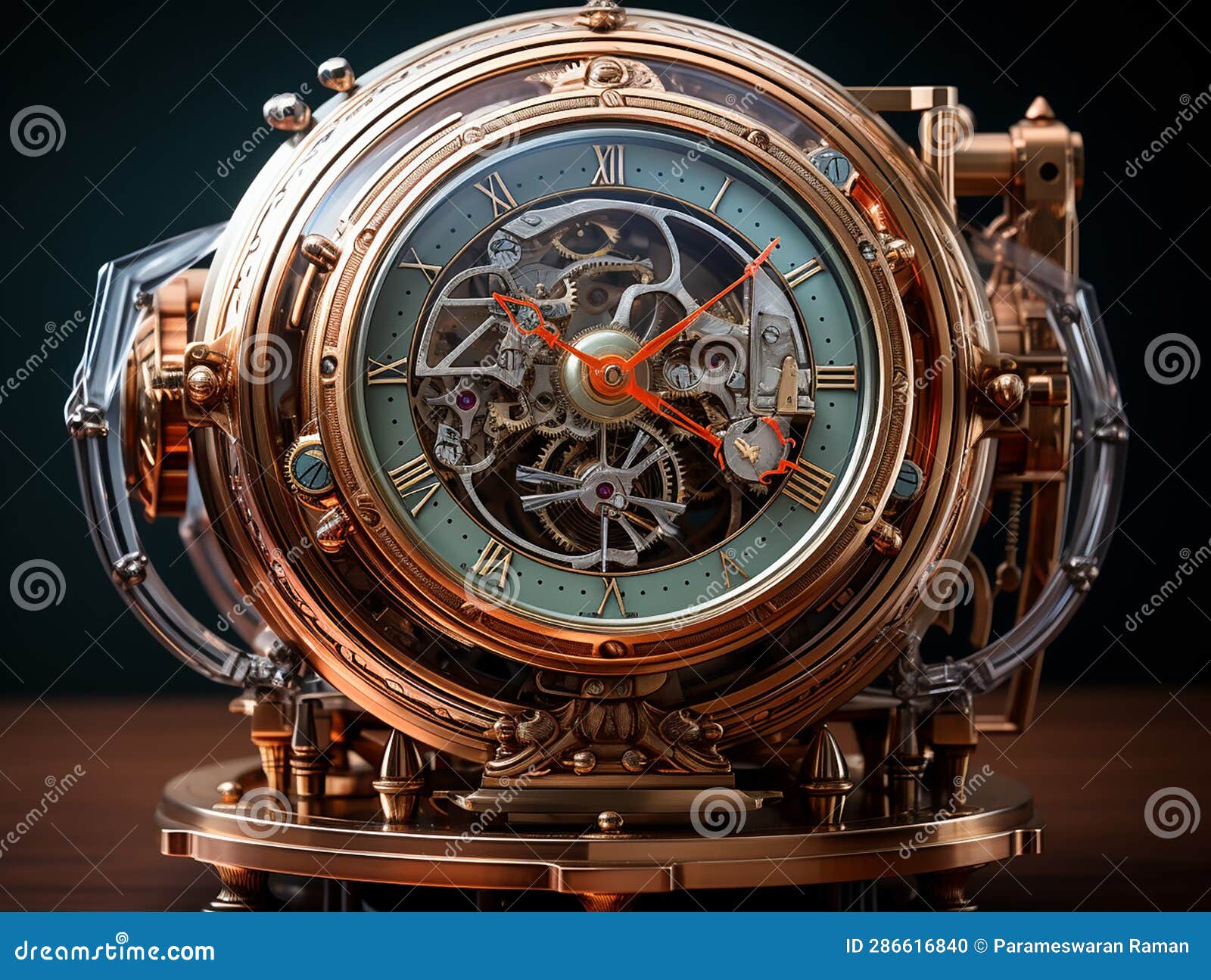 Steampunk time machine stock illustration. Illustration of intricate ...