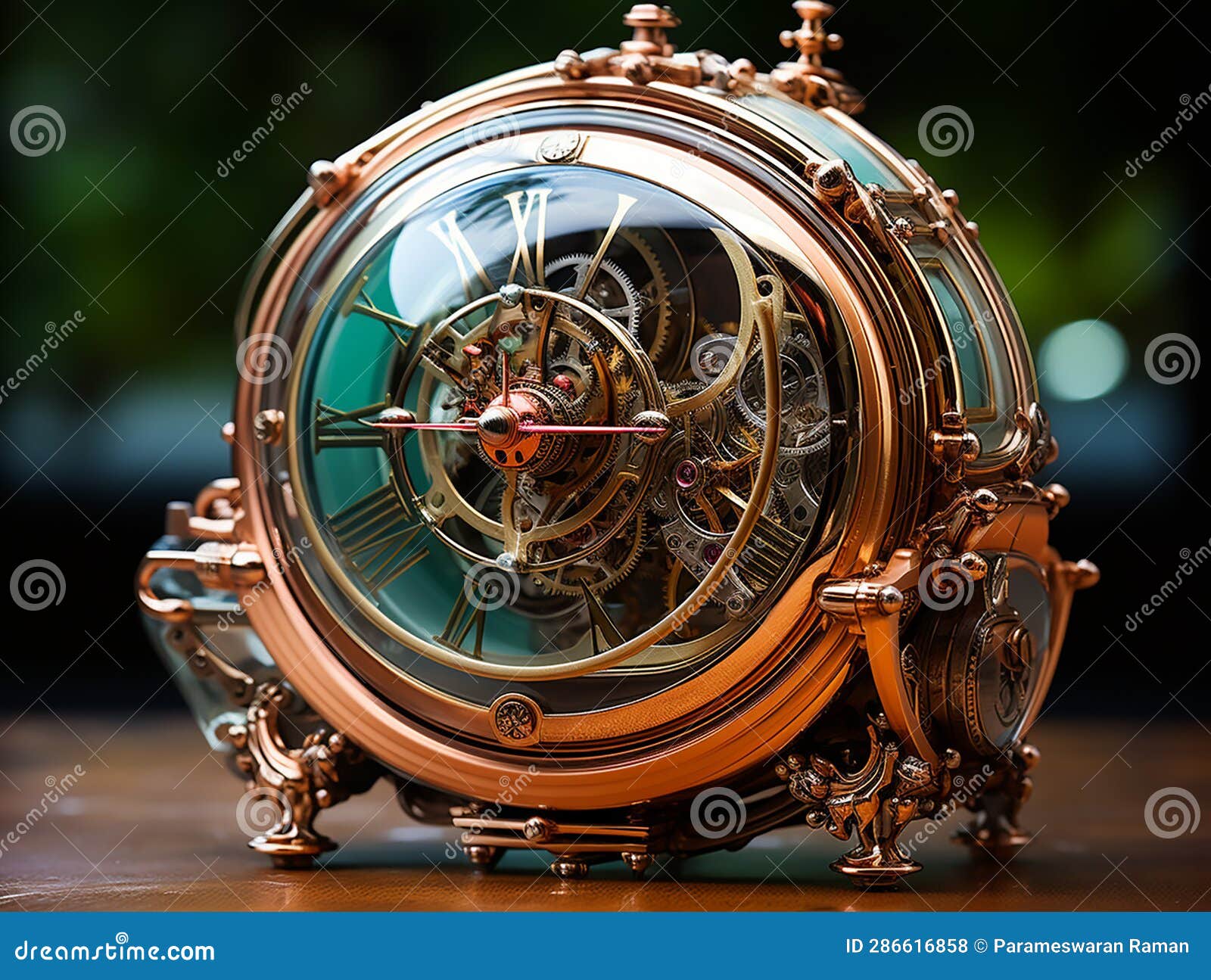 Steampunk time machine stock illustration. Illustration of factory ...