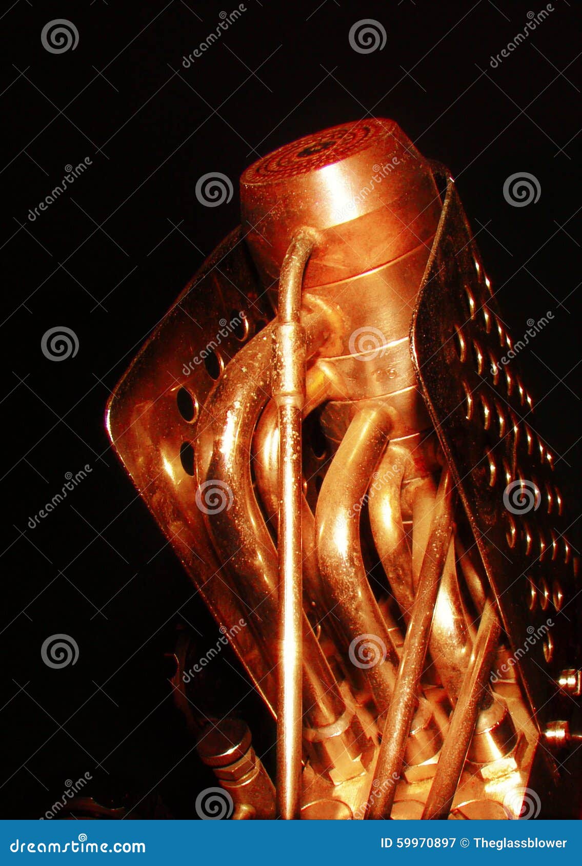 Steampunk torch stock image. Image of dark, glassblower - 59970897
