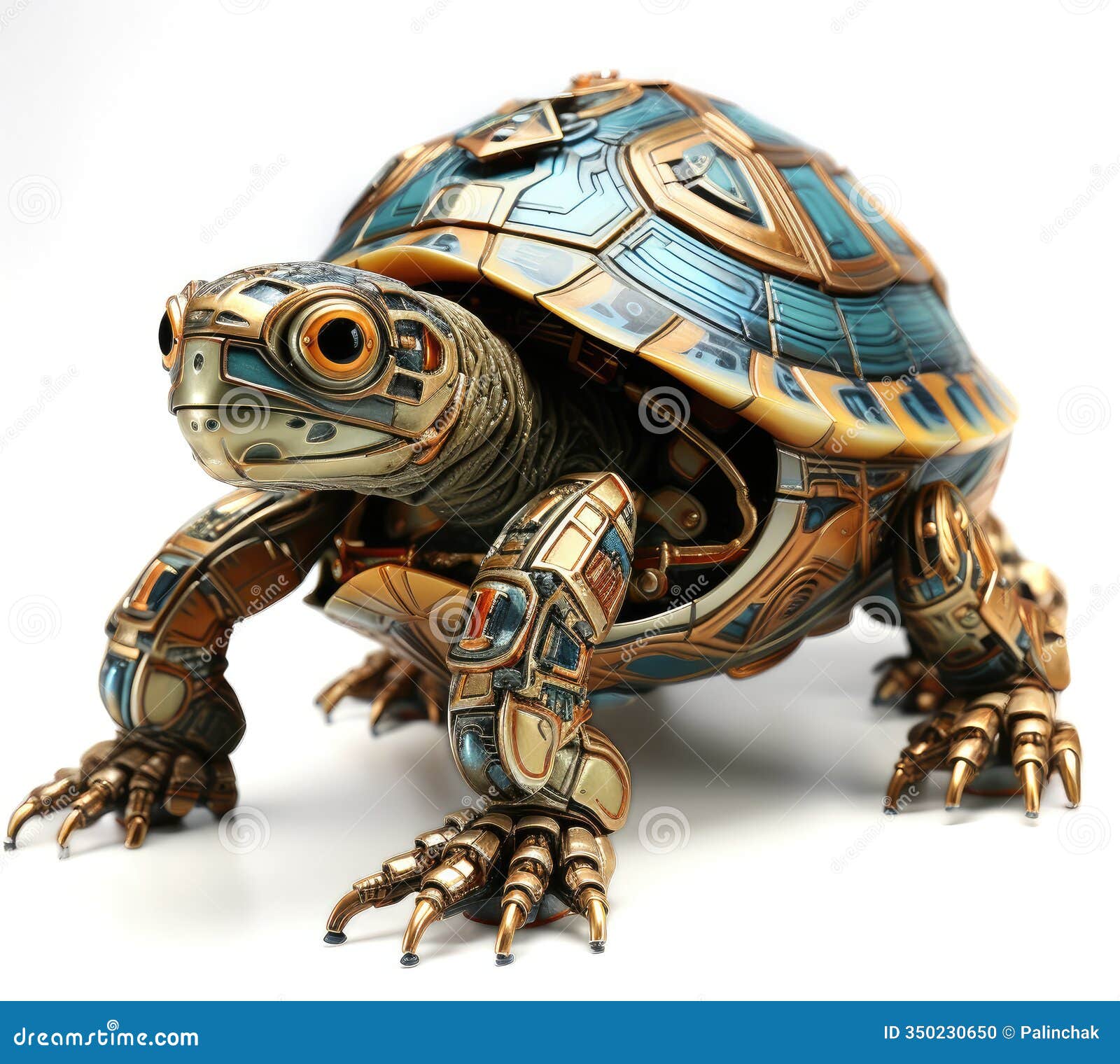 Steampunk Turtle Figurine stock illustration. Illustration of reptile ...