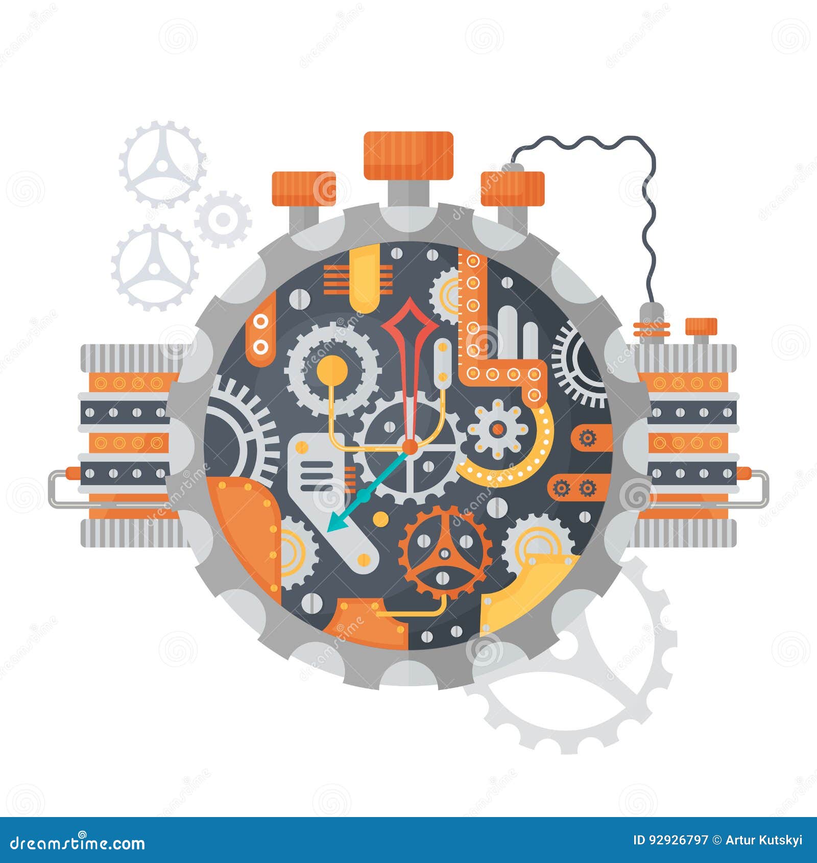 Vintage Clock Isolated White Vector Stock Illustrations – 16,058 ...
