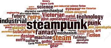 Steampunk word cloud stock vector. Illustration of fashion - 154181937