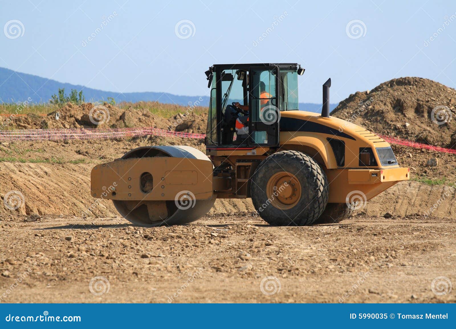 Steamroller stock image. Image of machine, building, pressure - 5990035