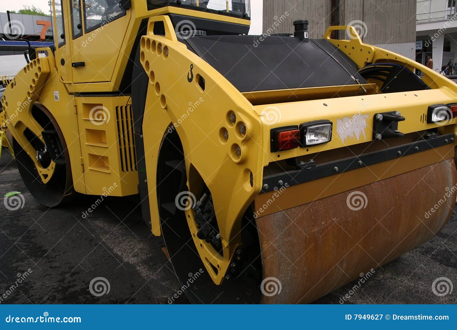 Steamroller stock image. Image of road, vihicle, paving - 7949627