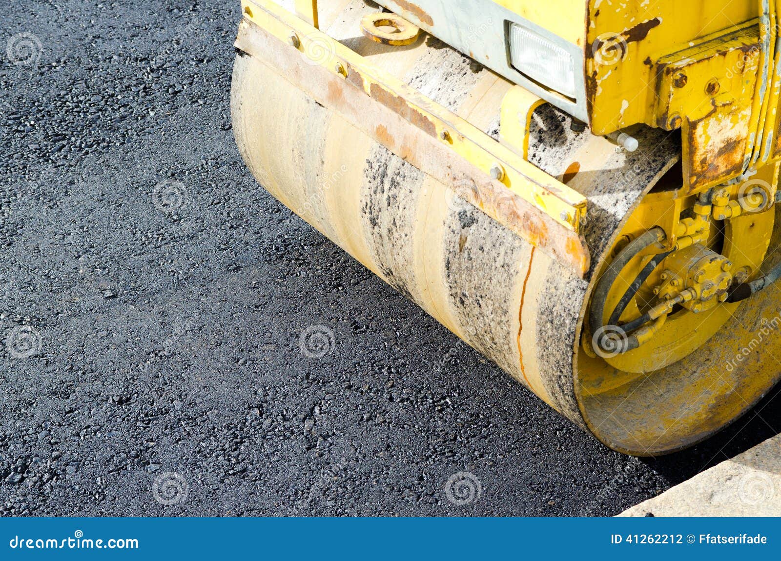 Steamroller stock photo. Image of decoration, works, background - 41262212