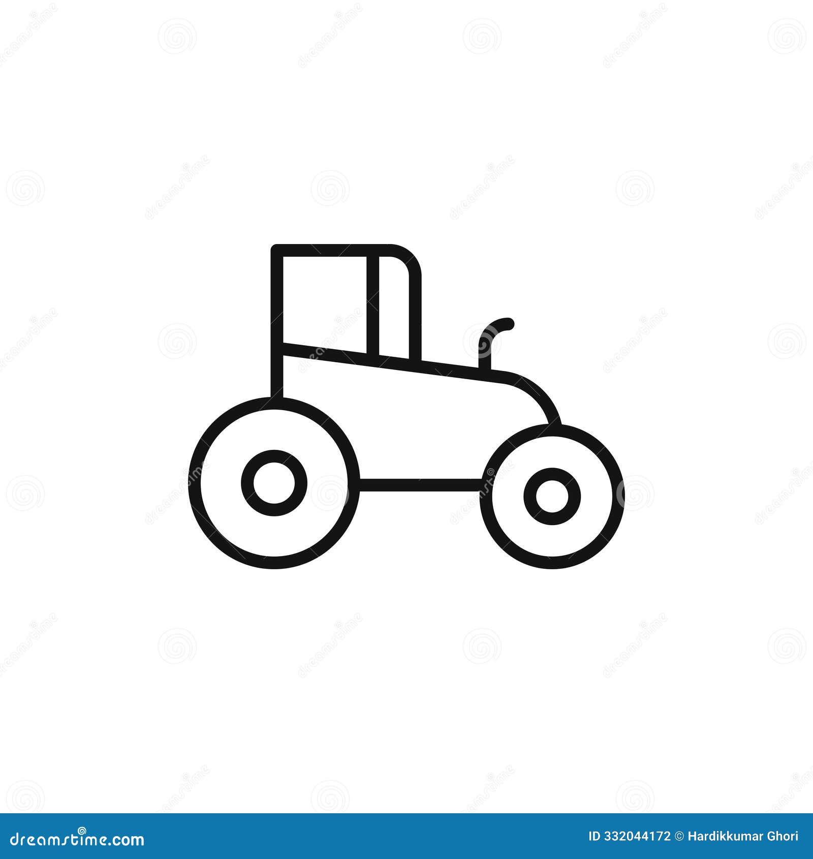 Steamroller Icon Symbol on White Background Stock Vector - Illustration ...