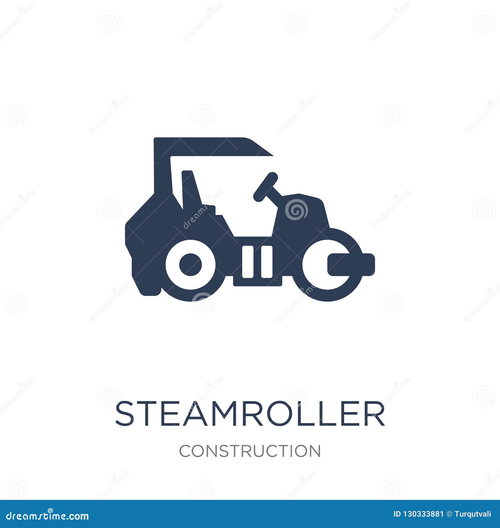 Steamroller Icon. Trendy Steamroller Logo Concept On White Background ...