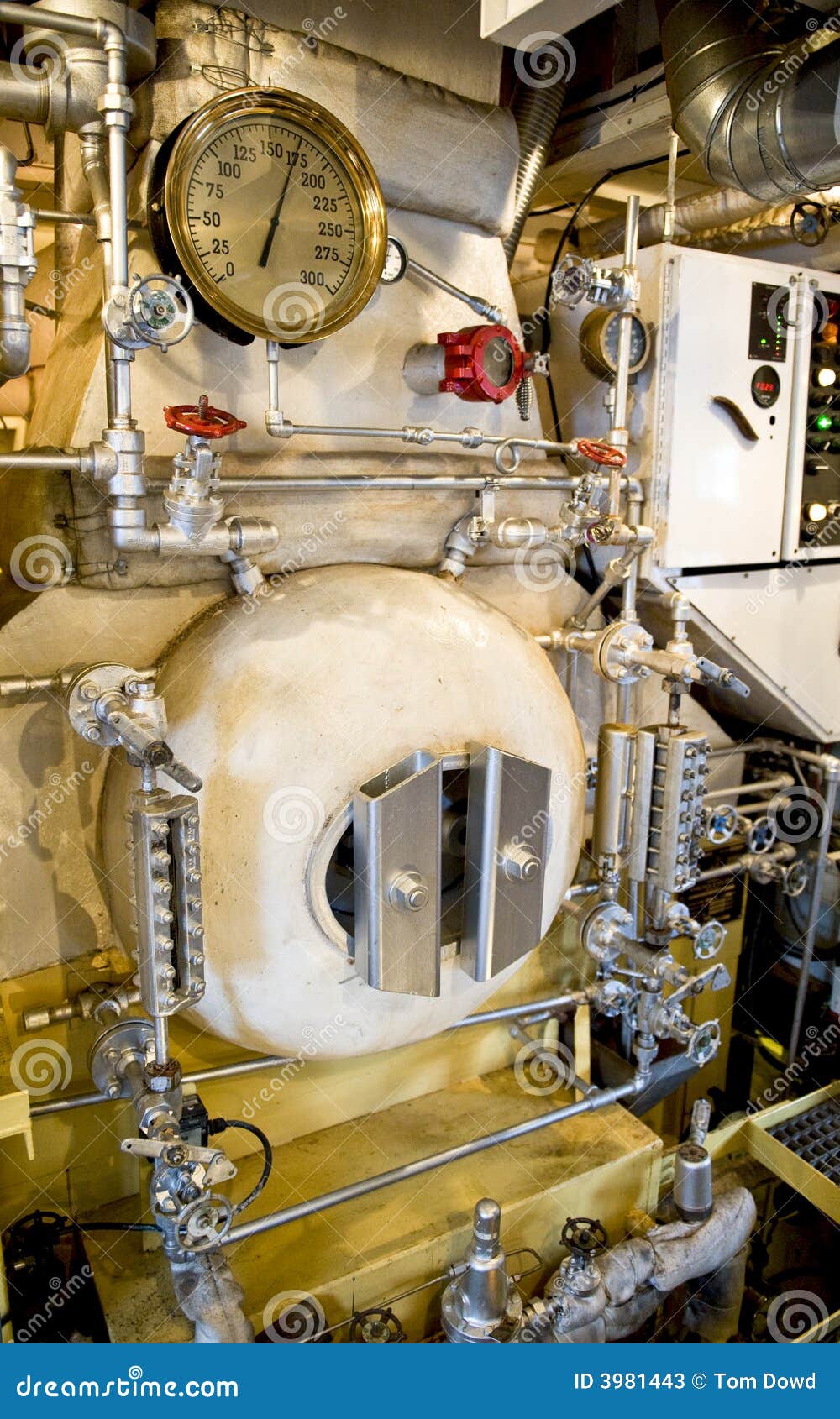 Steamship boiler stock image. Image of controls, gauge - 3981443