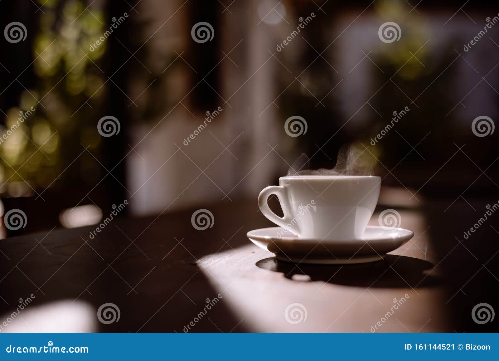 Steamy Coffee Cup in the Sunlight Stock Image - Image of espresso ...