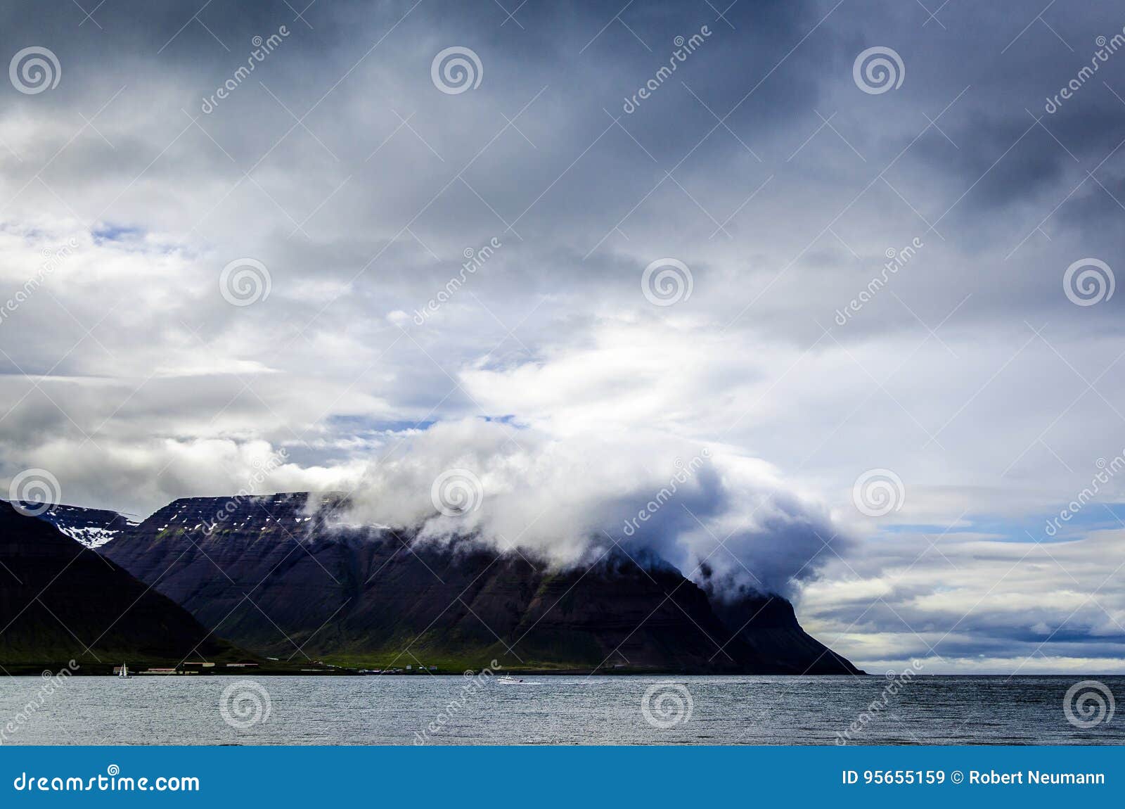 Steamy mountains stock image. Image of water, earth, volcano - 95655159