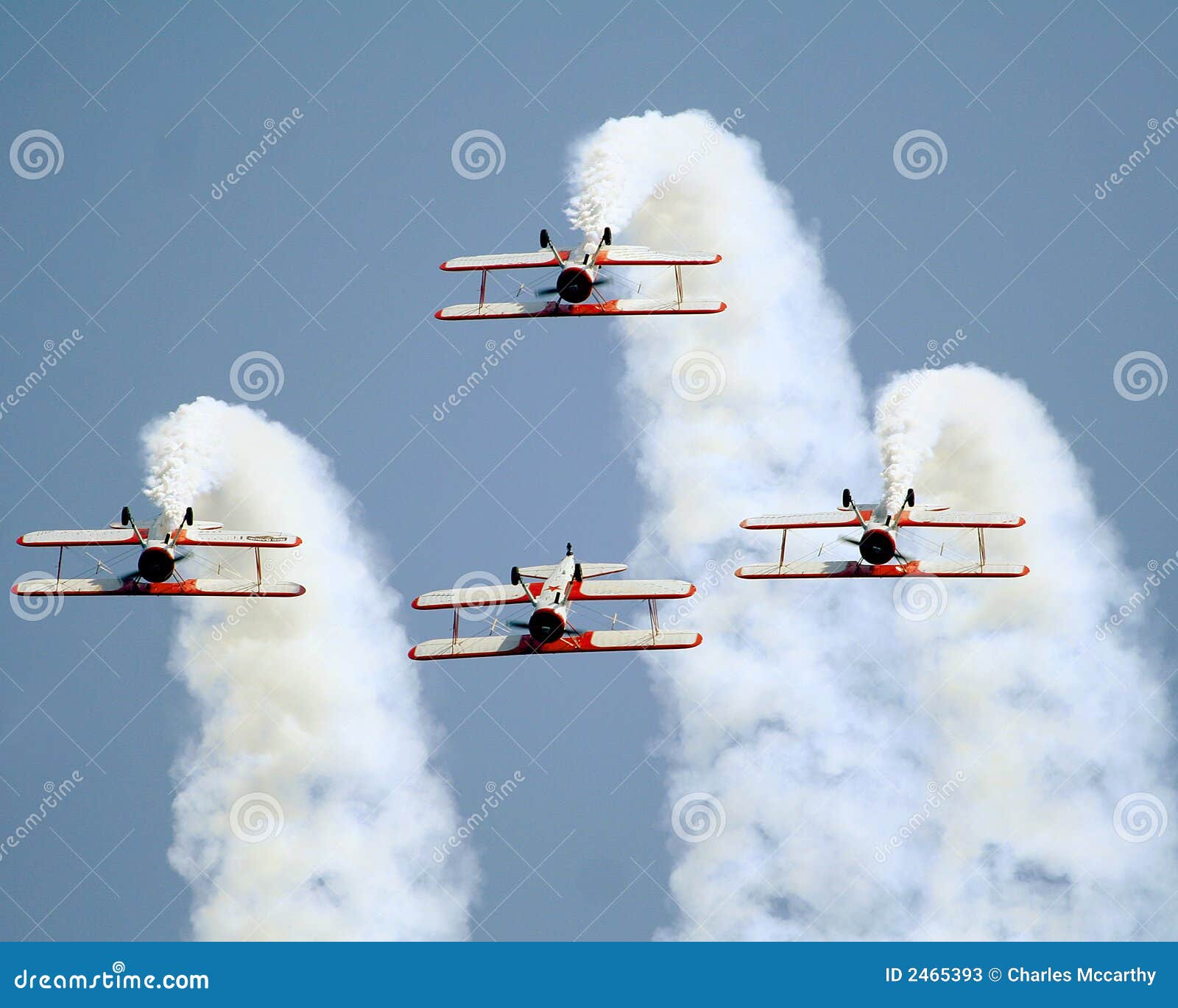 Stearman Bi-planes Inverted Stock Image - Image of stunt ...