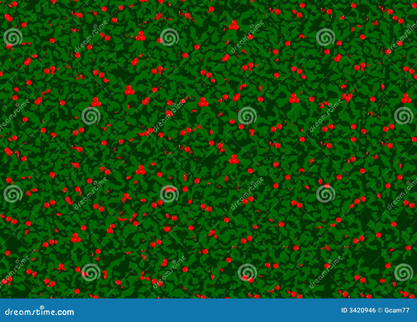 Stechpalme-Rand-Muster stock abbildung. Illustration von blätter - 3420946