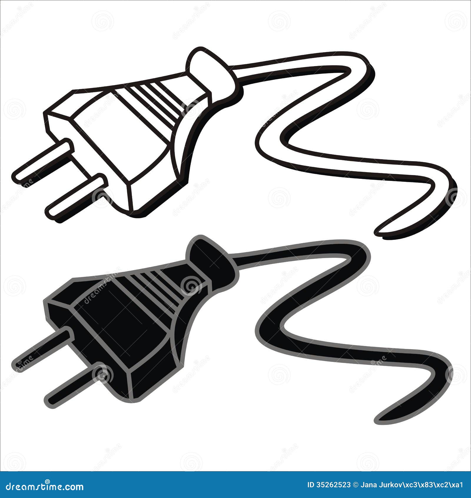 Stecker vektor abbildung. Illustration von ikone, teil - 35262523