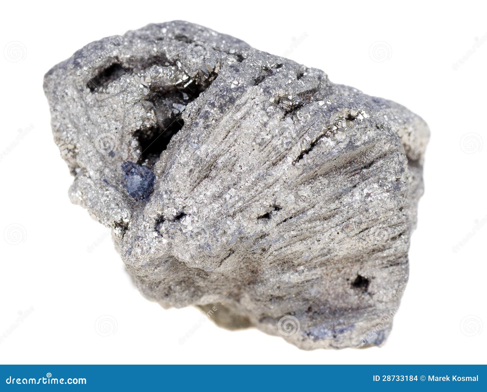 Steekproef Van Het Minerale Pyriet Stock Foto - Image of beveilig, nave ...