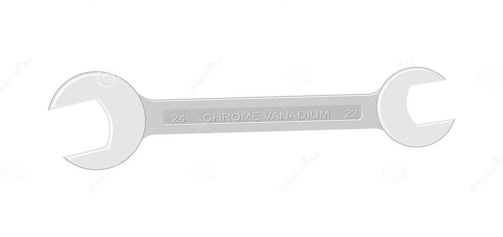 Steeksleutel vector illustratie. Illustration of eind - 21414872